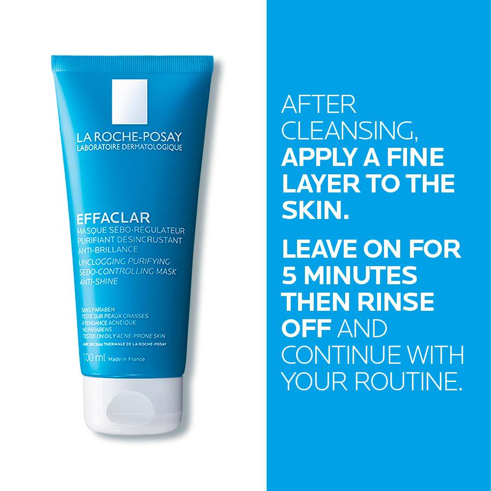Effaclar Clay Face Mask for Oily to Combination Skin | La Roche-Posay