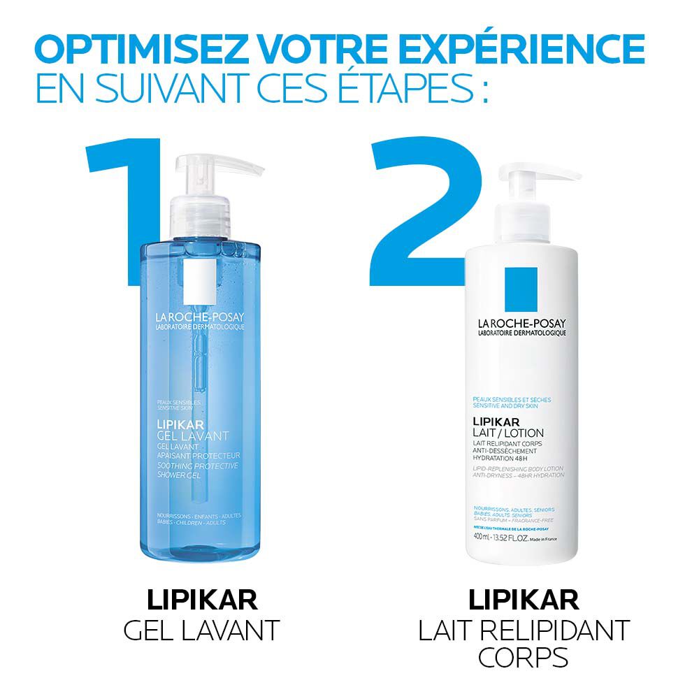 Lipikar Gel Lavant - Nettoyant Corporel Doux - La Roche-Posay
