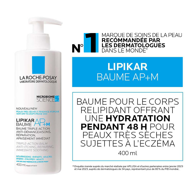 Lipikar Baume AP+M baume pour le corps 400 ml | La Roche-Posay