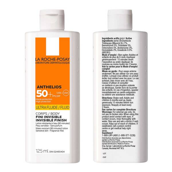 Anthelios Ultra Fluide Fps 50 Écran Solaire Pour Corps La Roche Posay