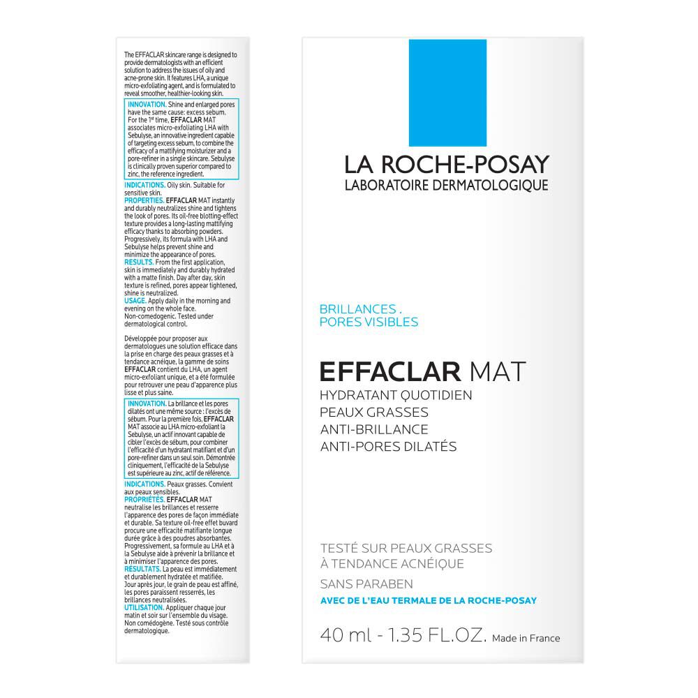 Effaclar Mat Hydratant Visage Matifiant 40 ml | La Roche-Posay